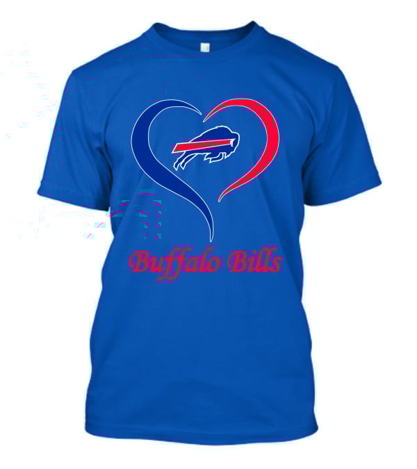 Buffalo Bills Heart Logo Fan Spirit T-Shirt