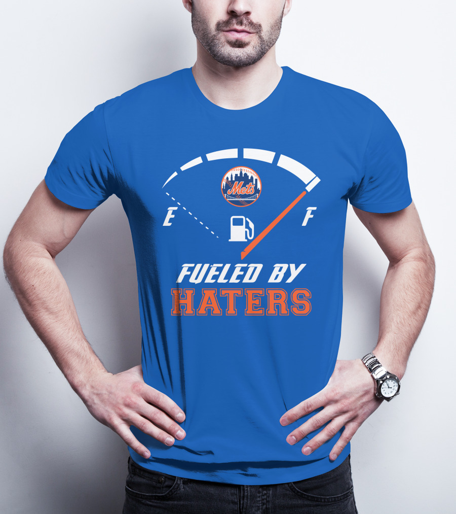 New York Mets Fueled By Haters Fuel Gauge T-Shirt