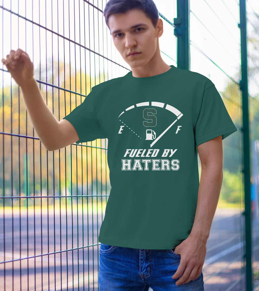 Fueled By Haters Michigan State S Icon Fuel Gauge T-Shirt