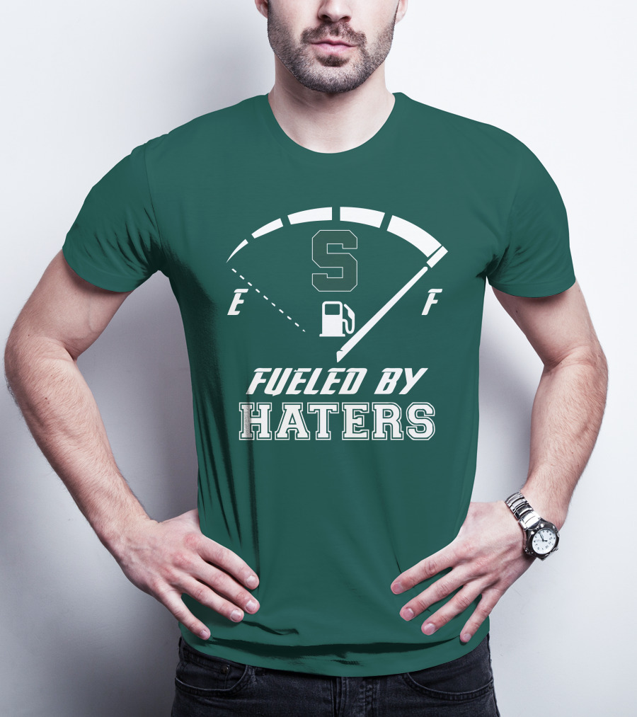 Fueled By Haters Michigan State S Icon Fuel Gauge T-Shirt