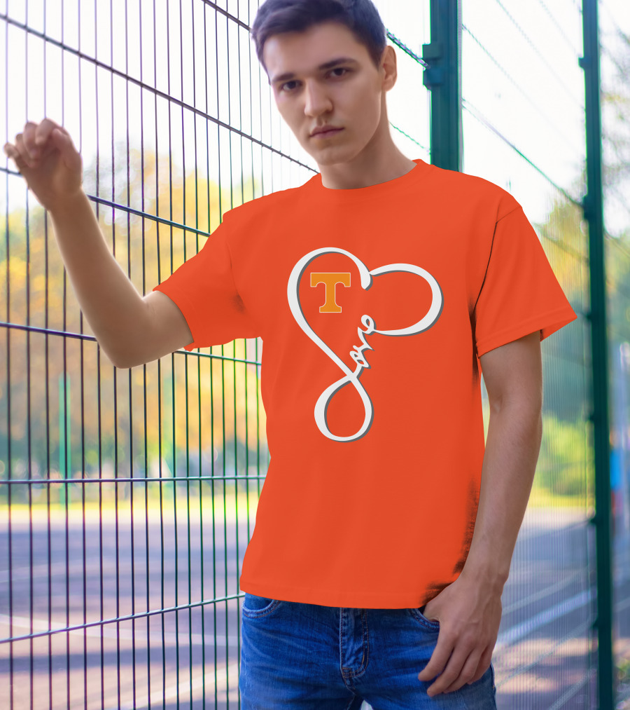 Heart-Shaped Love Tennessee Volunteers T-Shirt