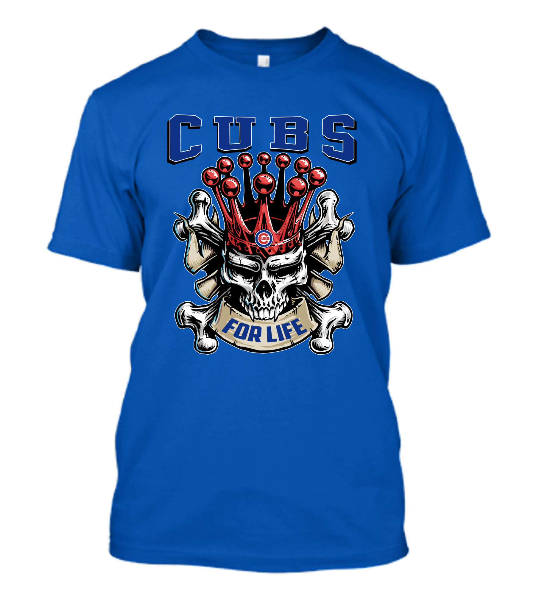 Cubs Skull King For Life T-Shirt