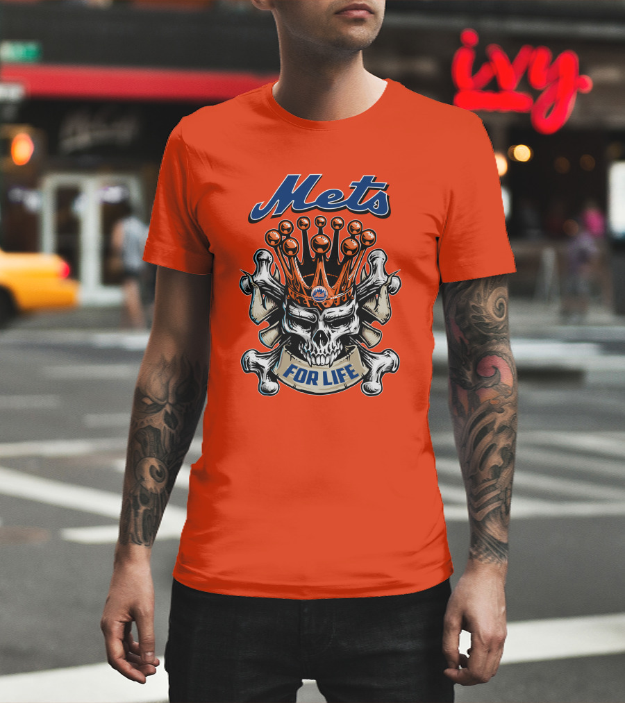 Mets Skull King For Life T-Shirt