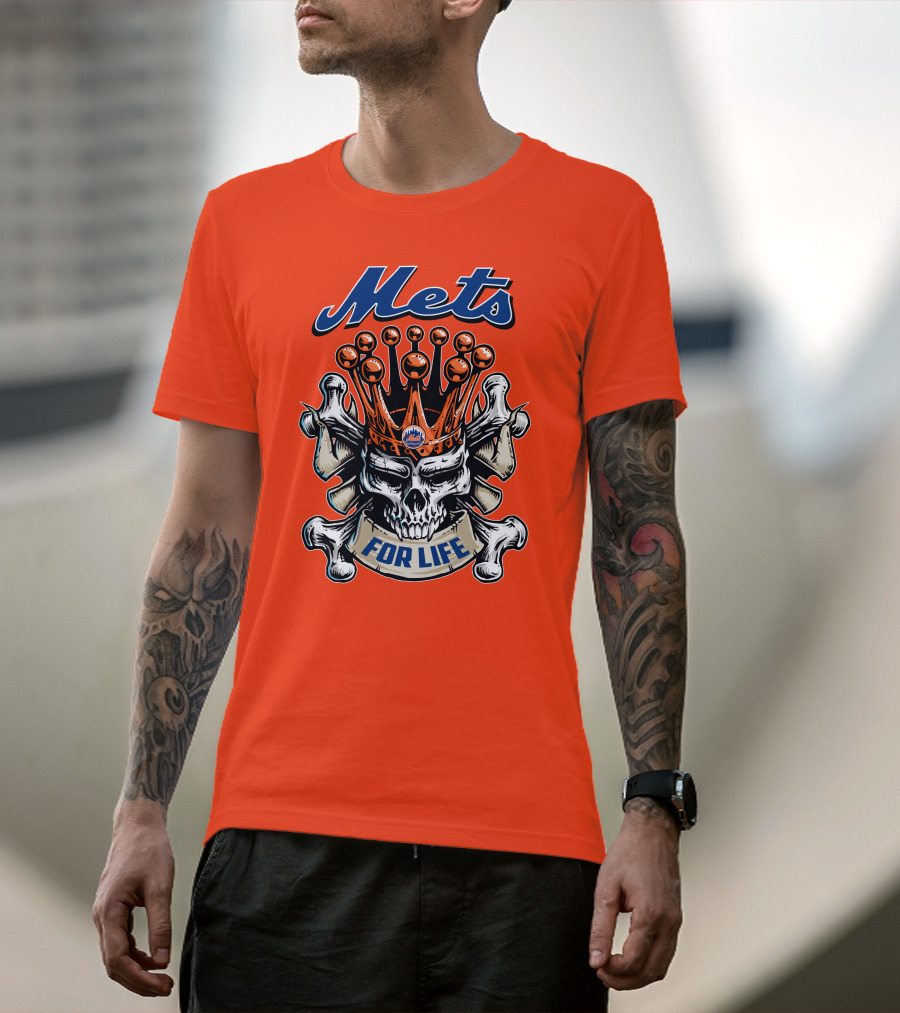 Mets Skull King For Life T-Shirt