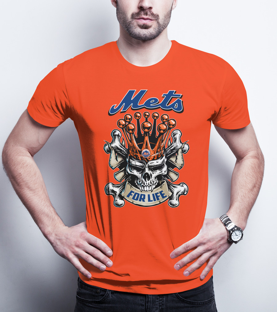 Mets Skull King For Life T-Shirt