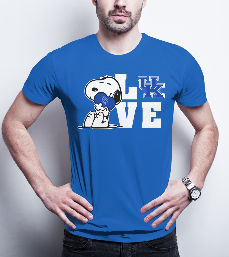 Snoopy Love Uk Kentucky Wildcats T-Shirt