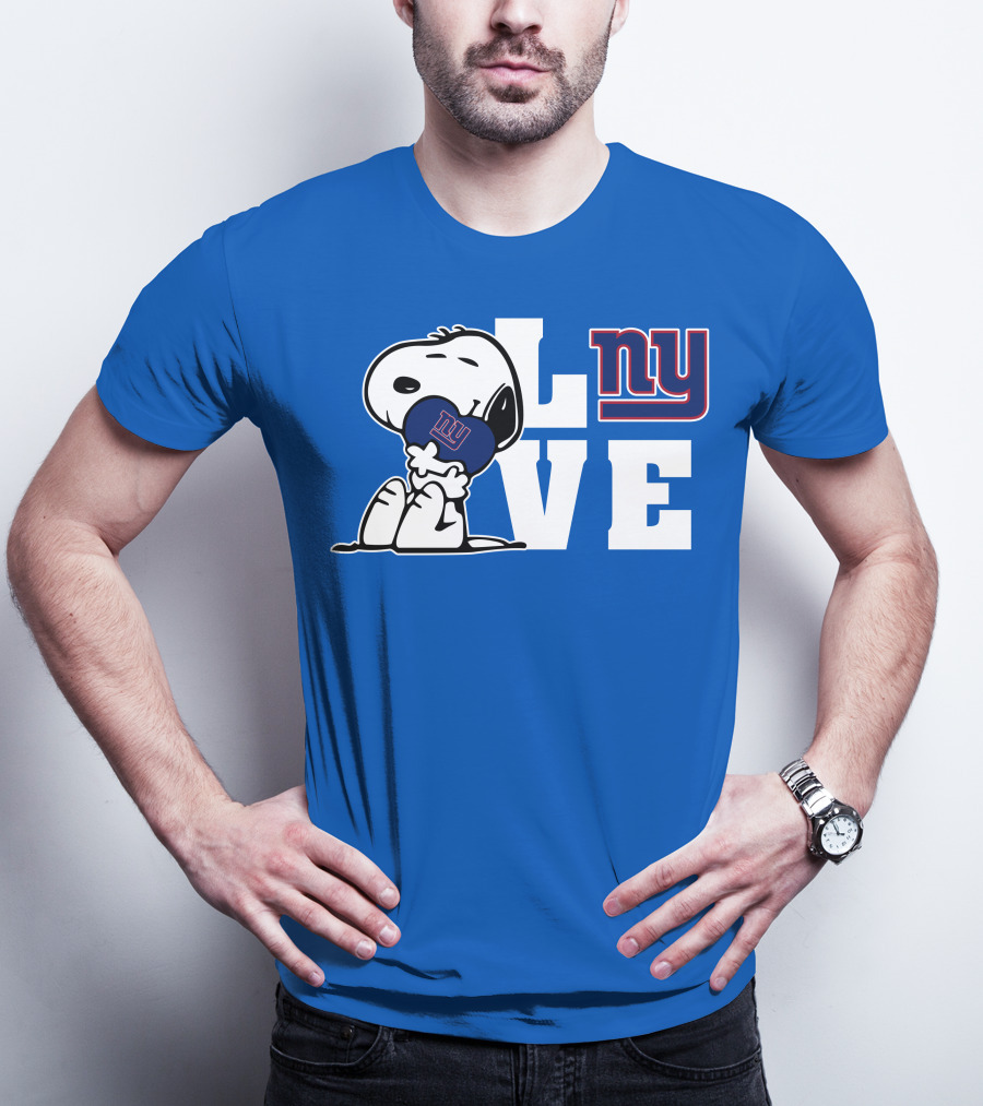 Snoopy L Ve Ny New York Giants T-Shirt