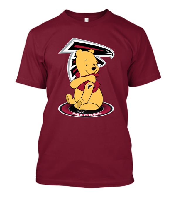 Atlanta Falcons Winnie The Pooh Mascot Crossover T-Shirt