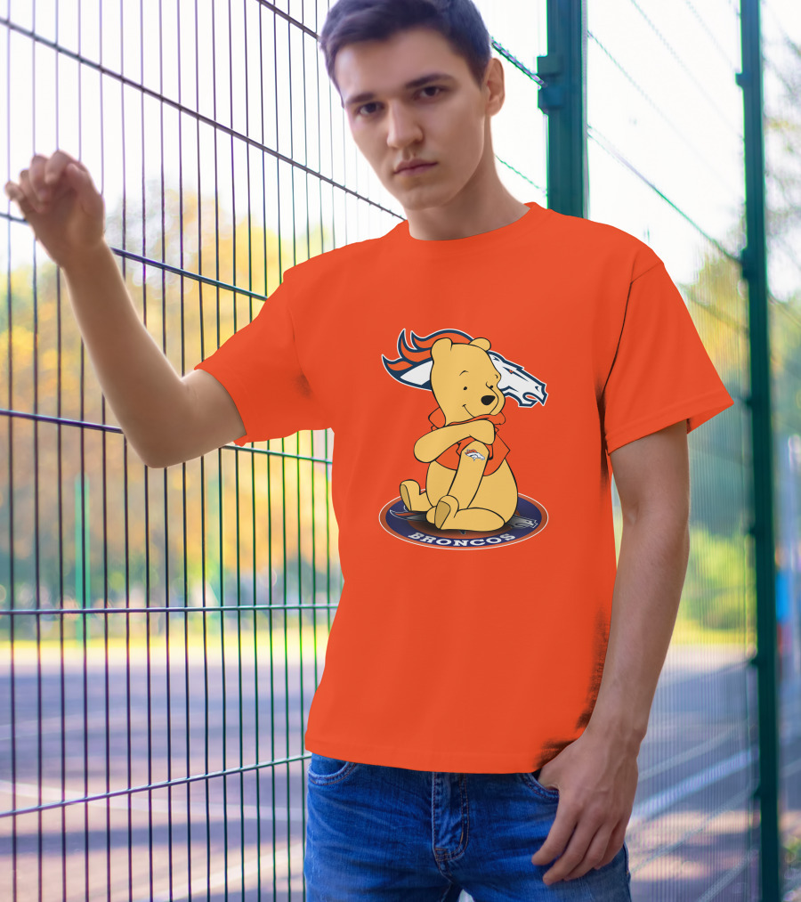 Denver Broncos Winnie The Pooh Football Fan T-Shirt