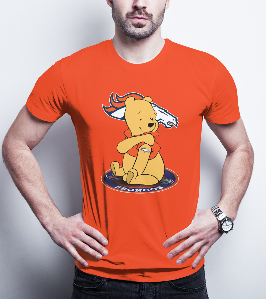 Denver Broncos Winnie The Pooh Football Fan T-Shirt