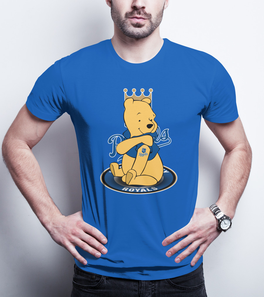 Kansas City Royals Winnie The Pooh Royals Baseball T-Shirt