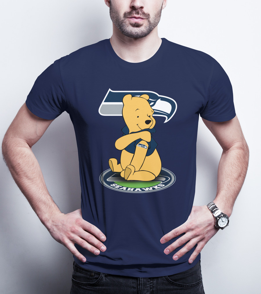 Seattle Seahawks Winnie The Pooh Fan Crossover T-Shirt
