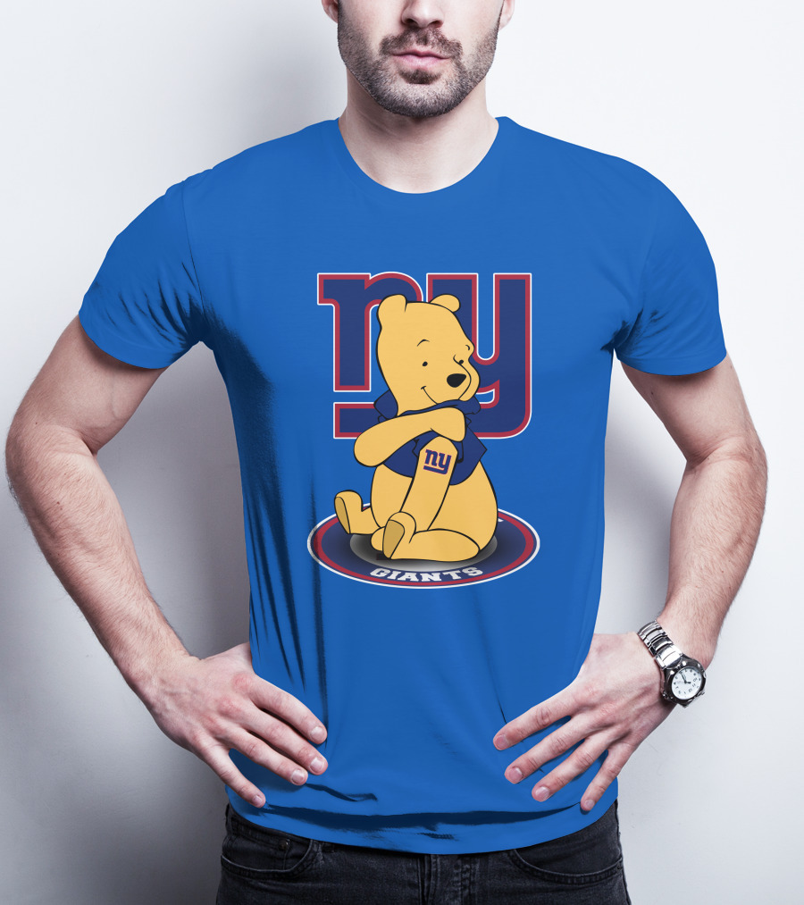 New York Giants Winnie The Pooh Ny Giants T-Shirt