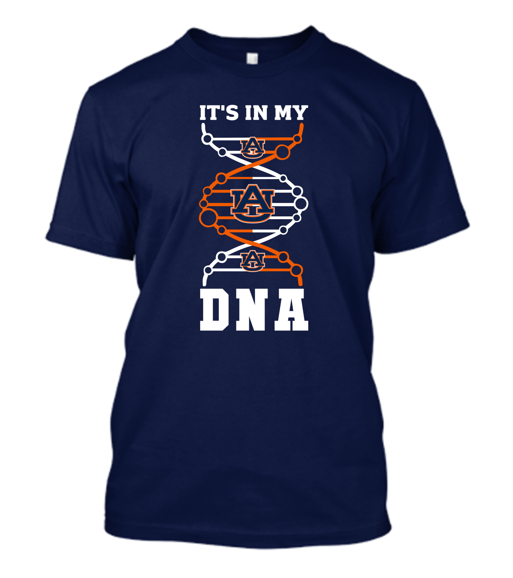 Auburn Tigers It's In My DNA Auburn University Logo DNA Strand T-Shirt