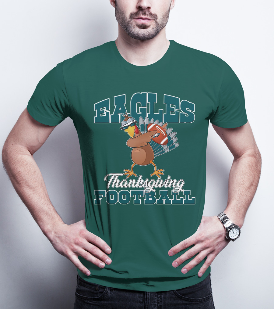 Eagles Thanksgiving Football Turkey T-Shirt