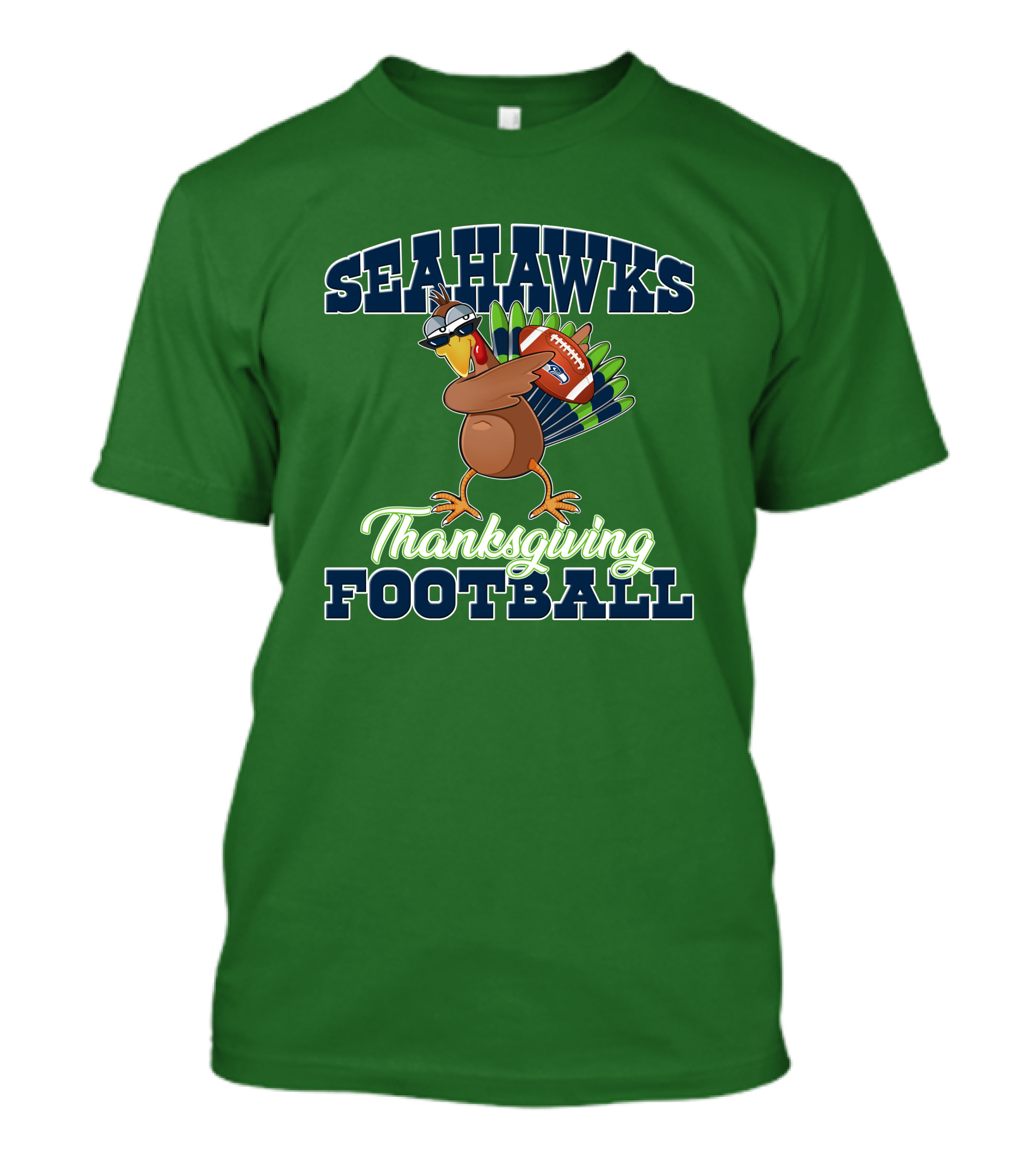 Seahawks Thanksgiving Football Turkey T-Shirt