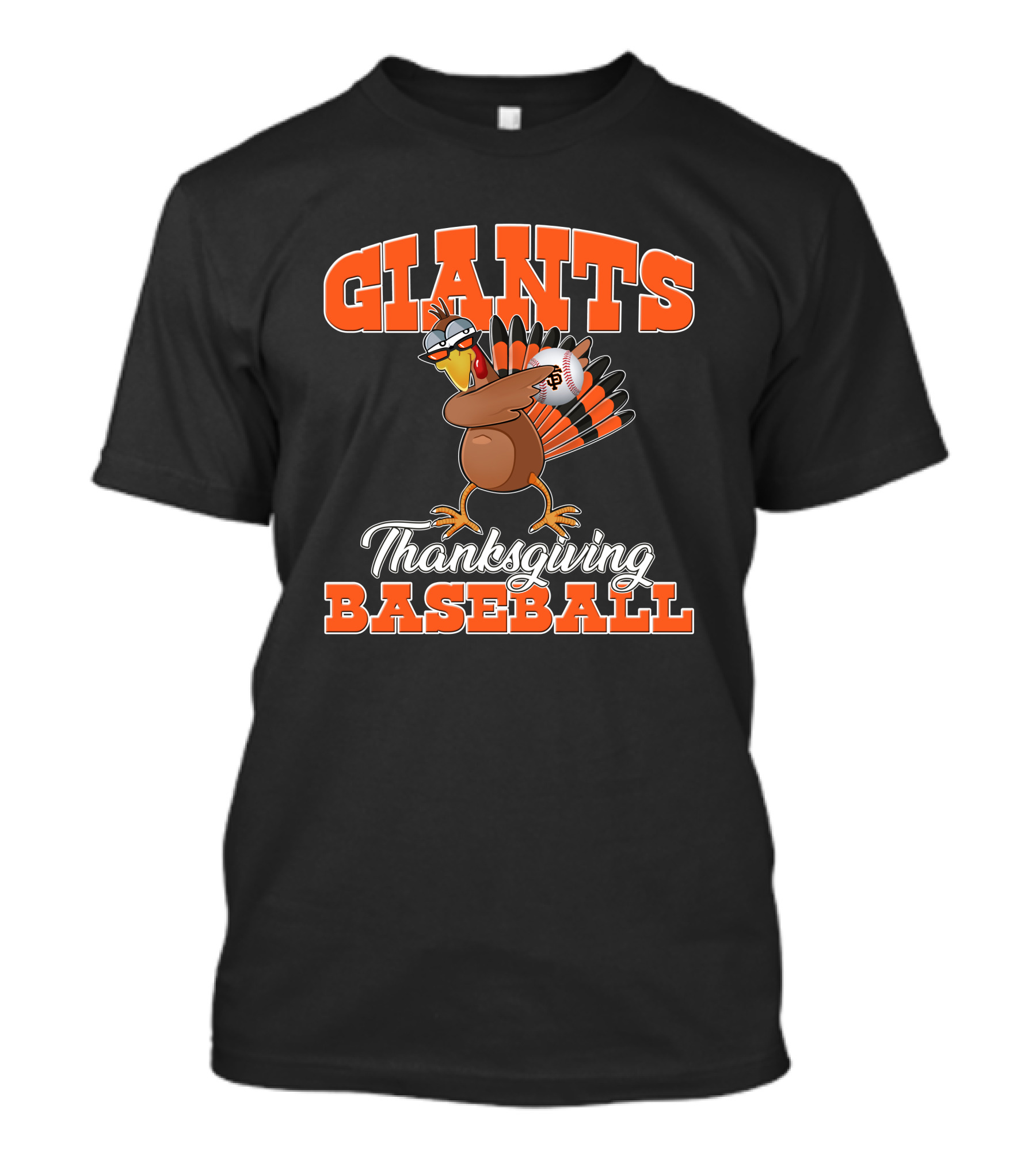 Giants Thanksgiving Baseball Turkey San Francisco T-Shirt