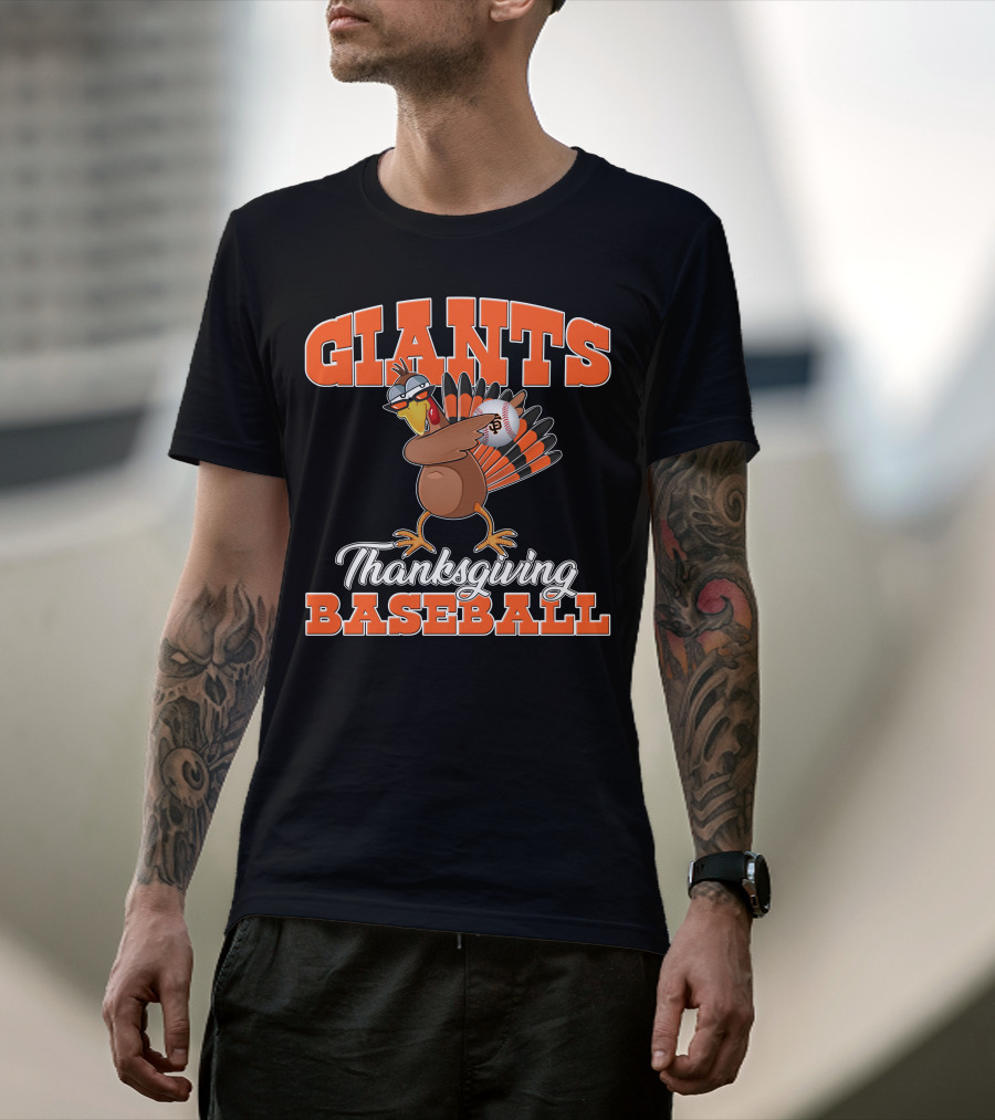 Giants Thanksgiving Baseball Turkey San Francisco T-Shirt