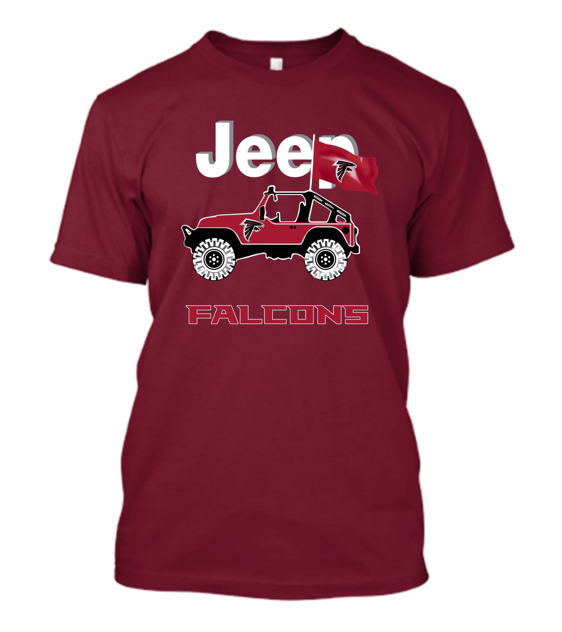 Jeep Falcons Truck Atlanta Falcons Are Coming T-Shirt