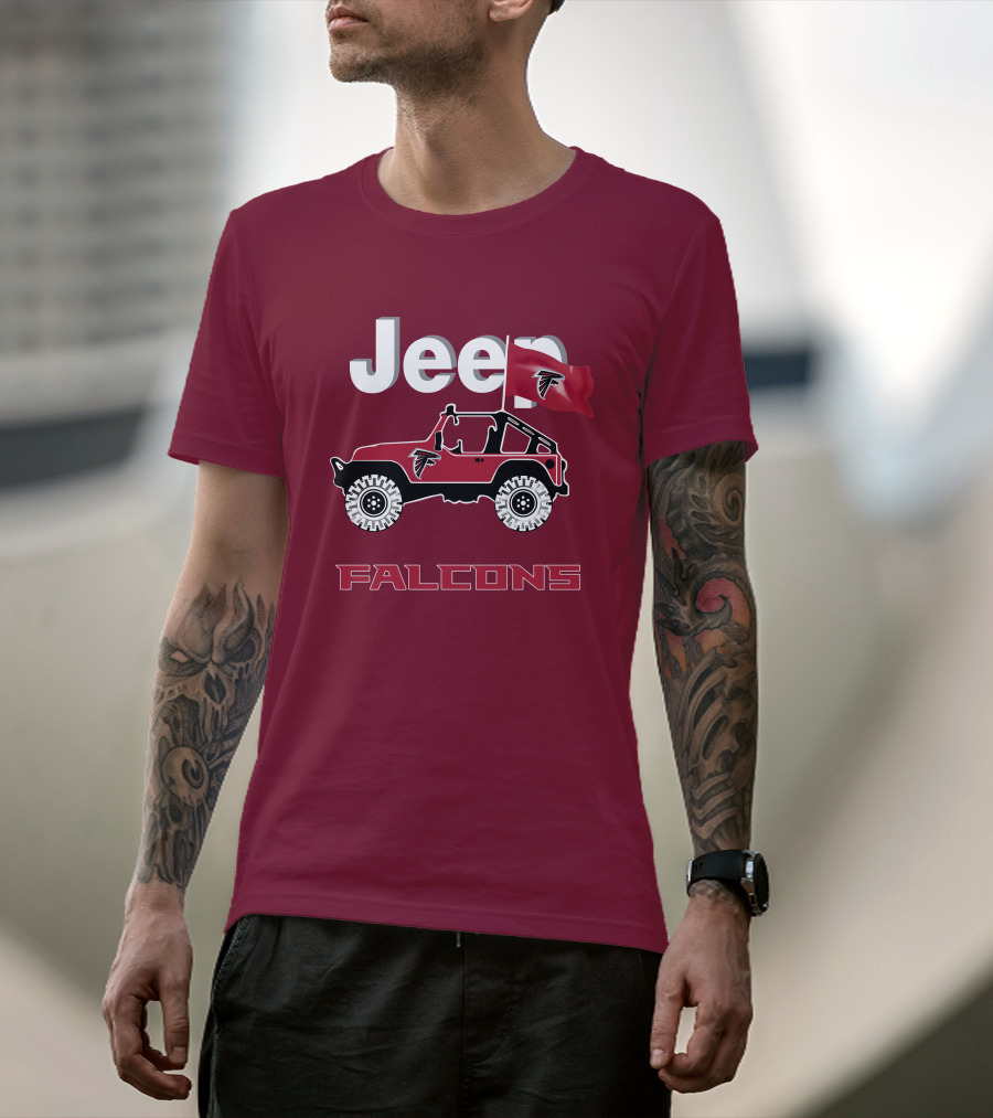 Jeep Falcons Truck Atlanta Falcons Are Coming T-Shirt