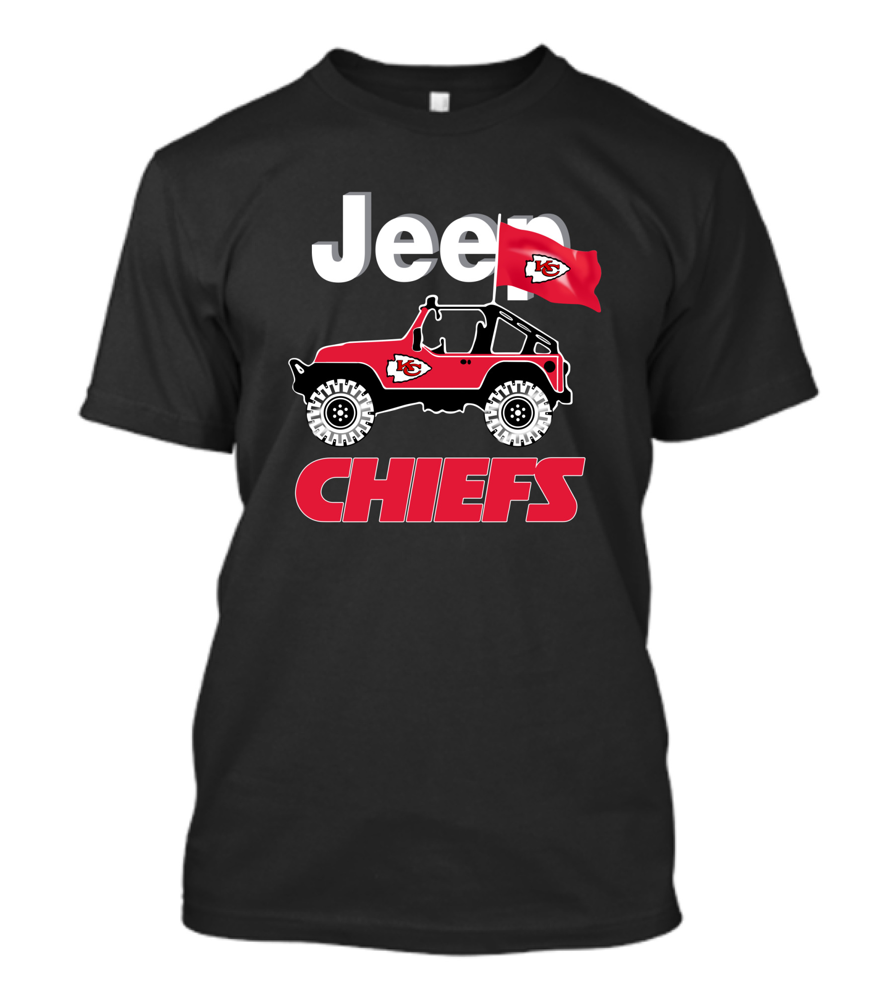 Jeep Kansas City Chiefs Red Flag T-Shirt