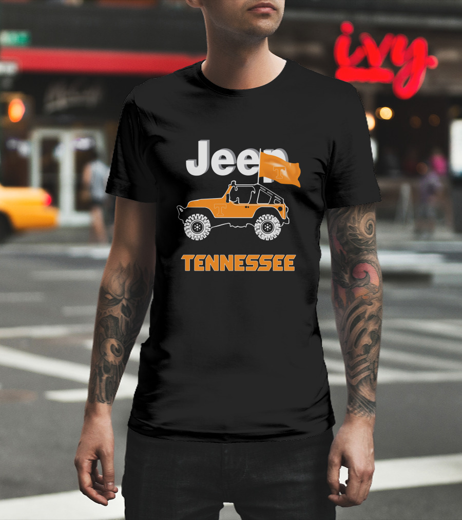 Jeep Tennessee Volunteers Orange Flag Edition T-Shirt