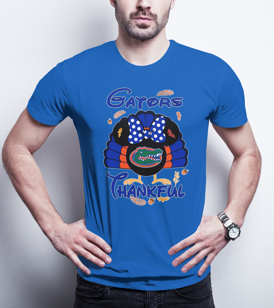 Gators Thankful Minnie Thanksgiving T-Shirt