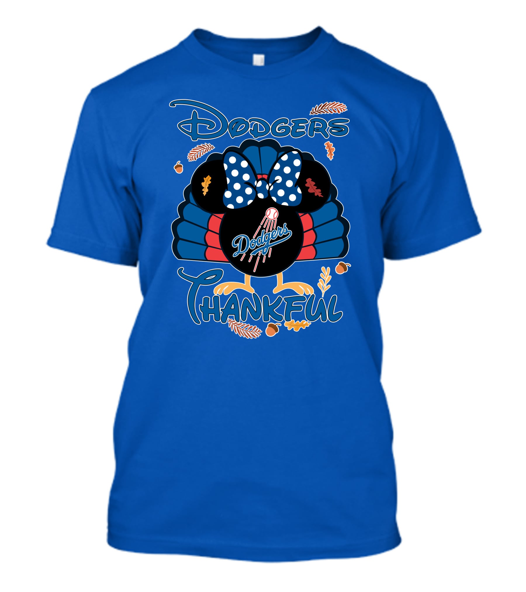 Dodgers Thankful Minnie Thanksgiving T-Shirt