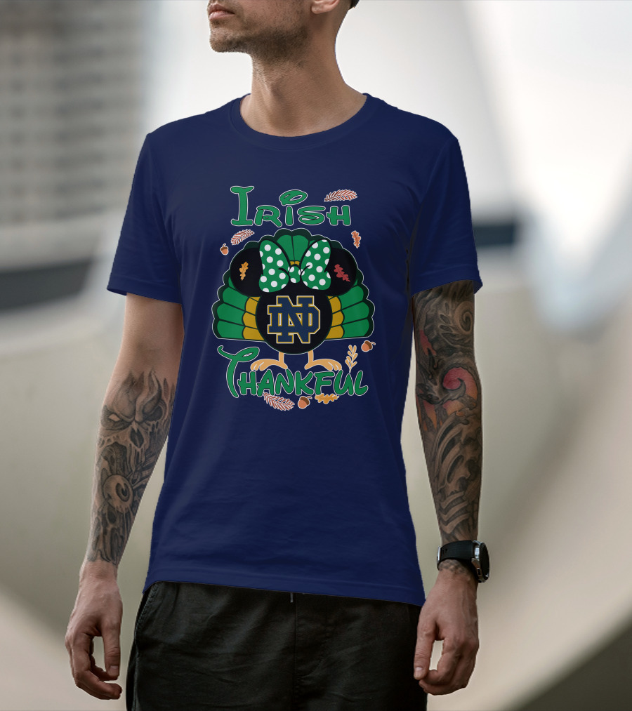 Irish Thankful ND Thanksgiving Minnie T-Shirt