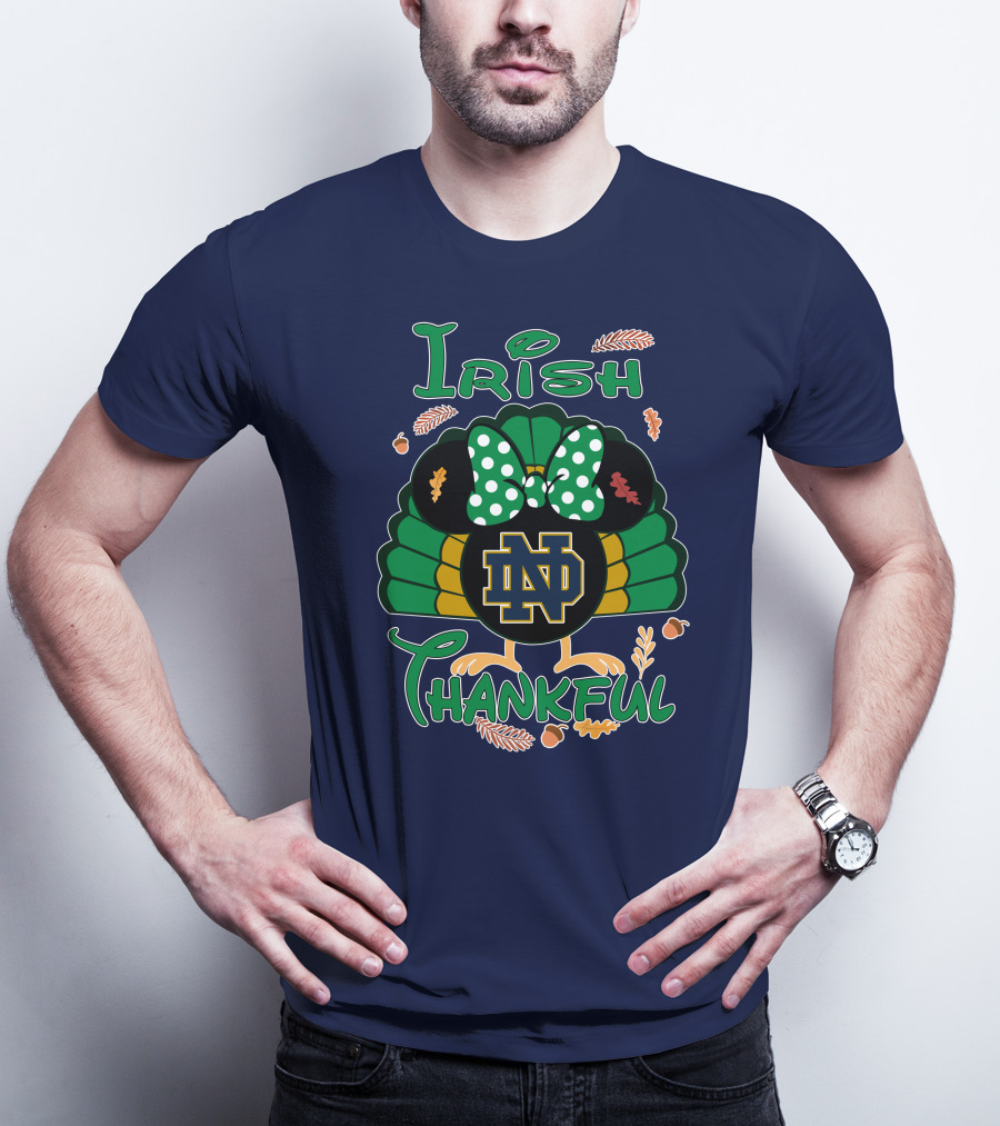 Irish Thankful ND Thanksgiving Minnie T-Shirt
