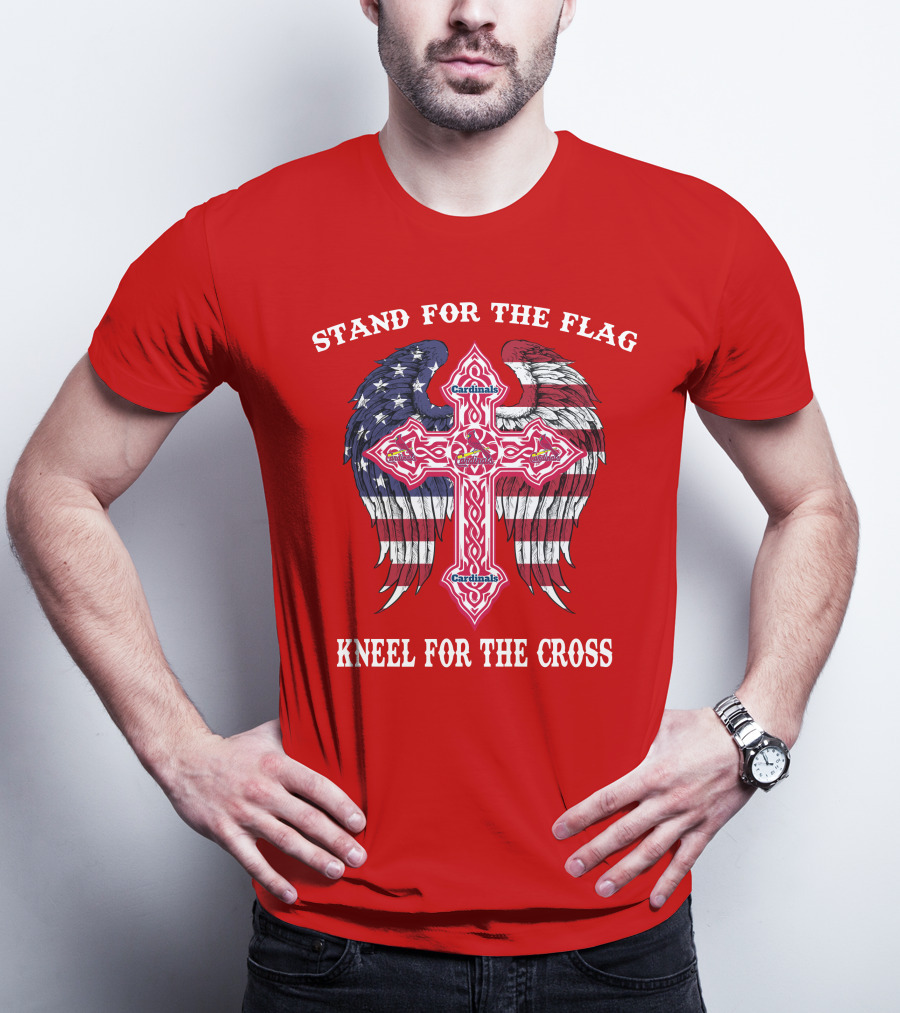 Stand For The Flag Kneel For The Cross St. Louis Cardinals T-Shirt