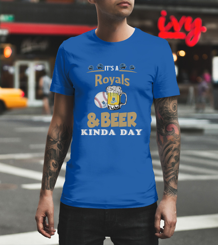 Kansas City Royals Baseball And Beer Kinda Day T-Shirt