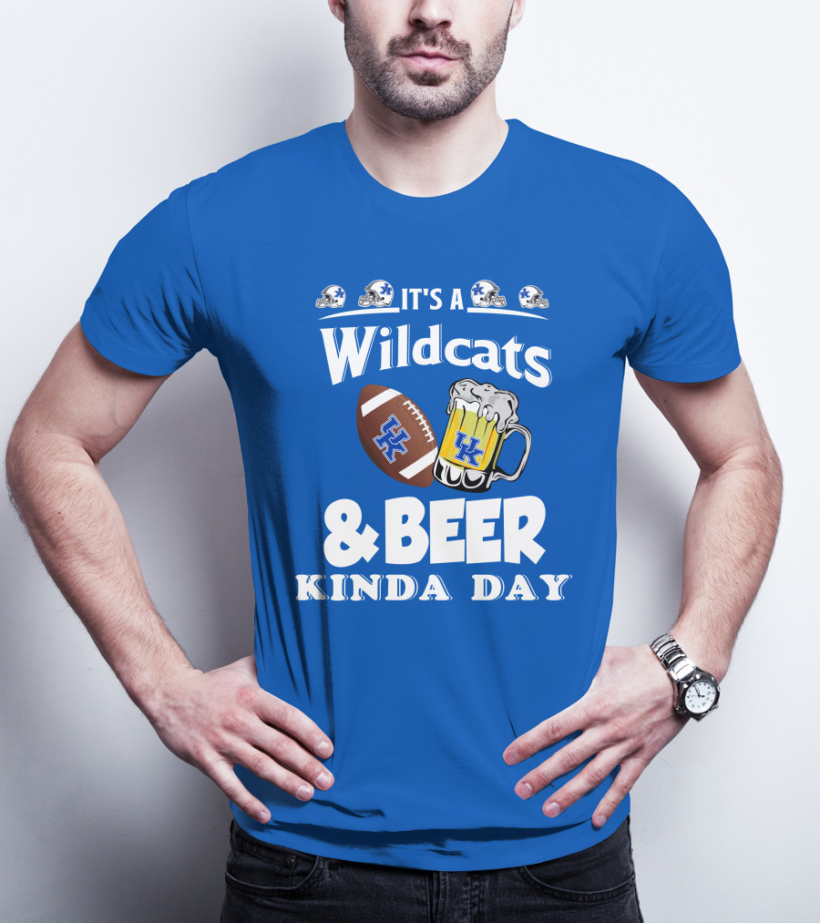 It's A Wildcats Football Beer Kinda Day T-Shirt