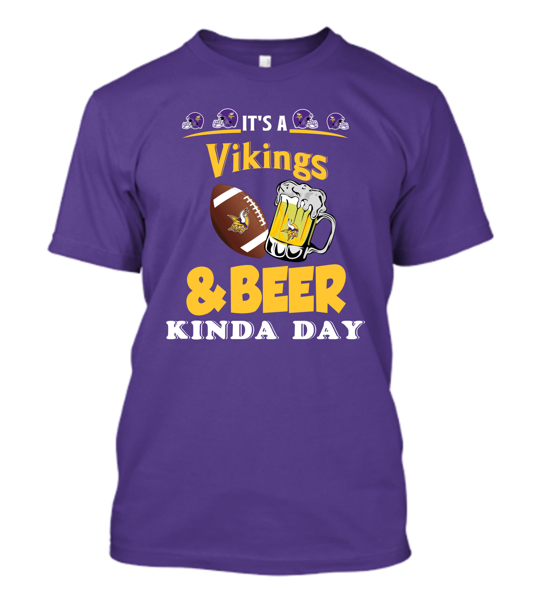 It's A Vikings Football And Beer Kinda Day T-Shirt