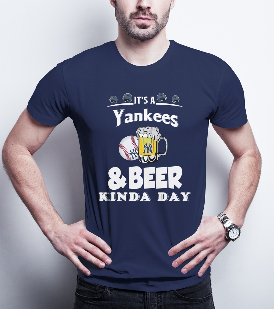 Yankees Baseball And Beer Fans Perfect Day T-Shirt