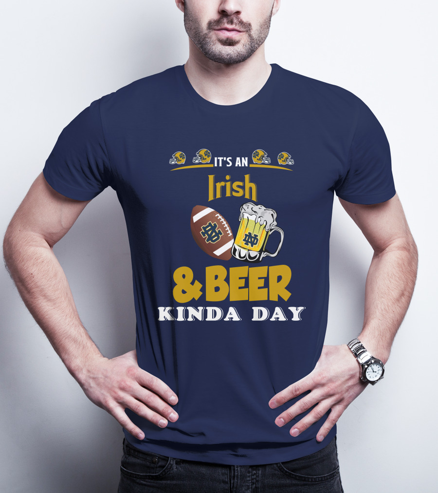 It's An Irish And Beer Kinda Day With Football Helmets And Mug T-Shirt