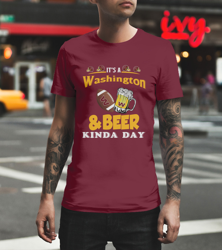 Washington Football And Beer Celebration Day T-Shirt