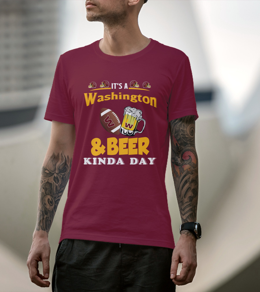 Washington Football And Beer Celebration Day T-Shirt