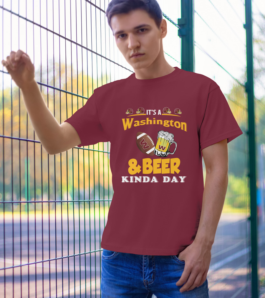 Washington Football And Beer Celebration Day T-Shirt