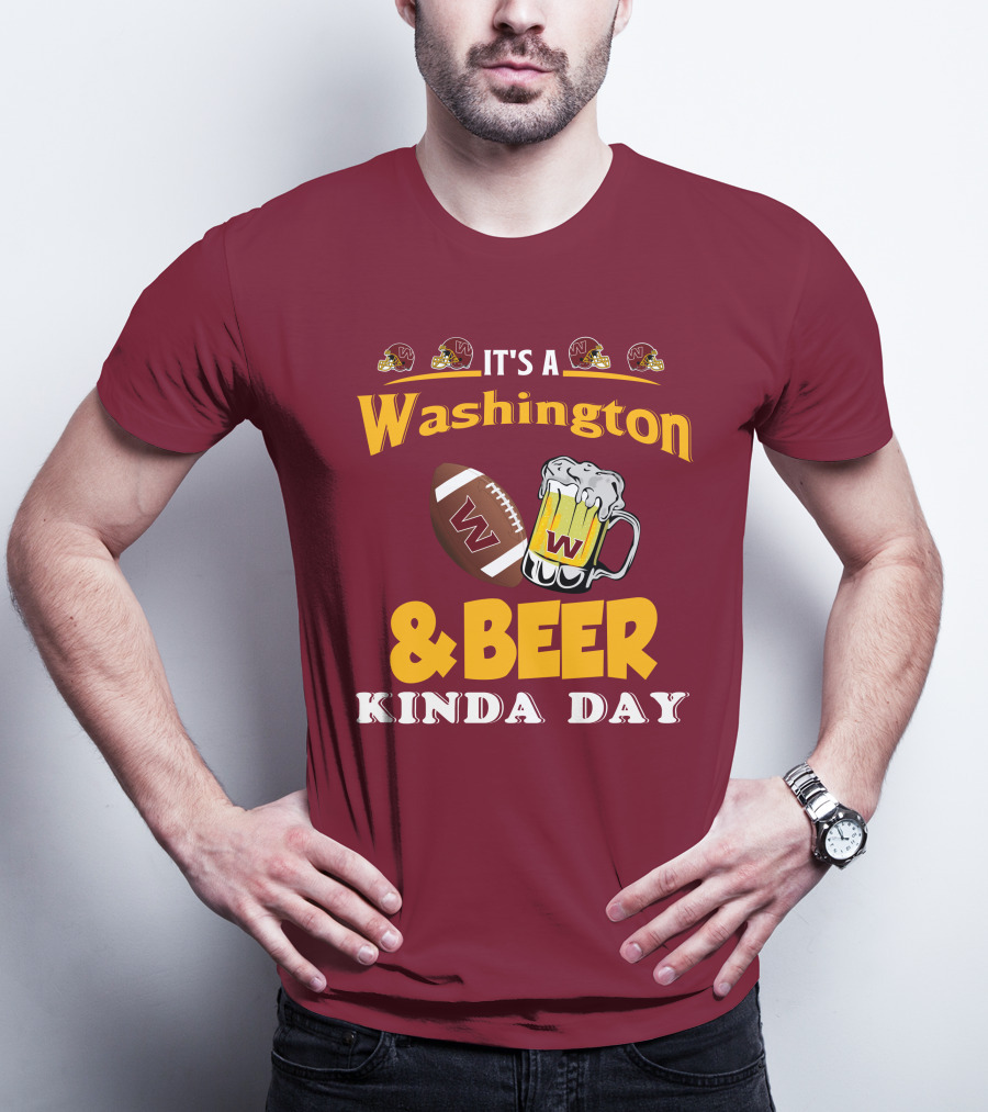 Washington Football And Beer Celebration Day T-Shirt