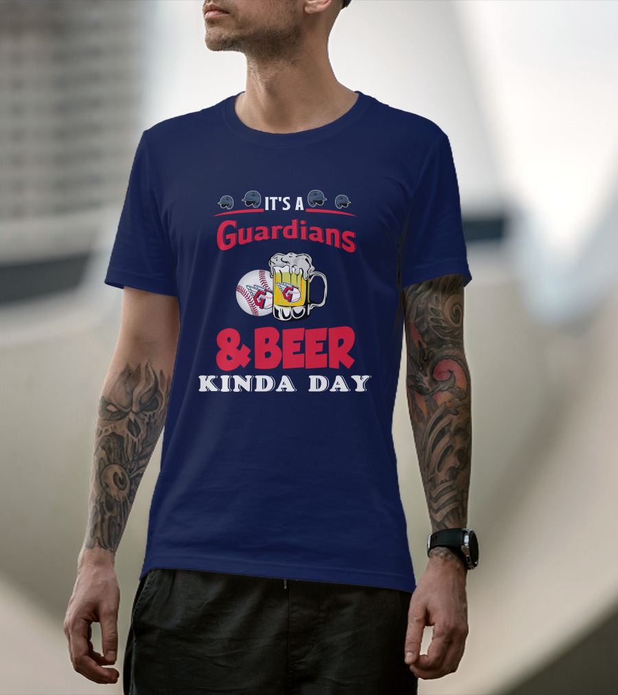 It's A Cleveland Guardians And Beer Kinda Day Baseball Mug T-Shirt