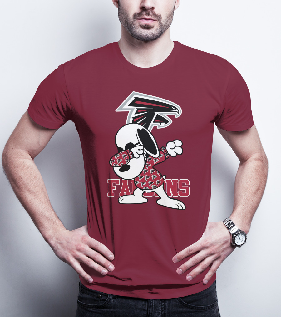 Atlanta Falcons Snoopy Dabbing T-Shirt