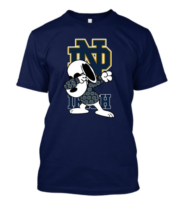 ND Irish Snoopy Dabbing Notre Dame Fighting Irish T-Shirt