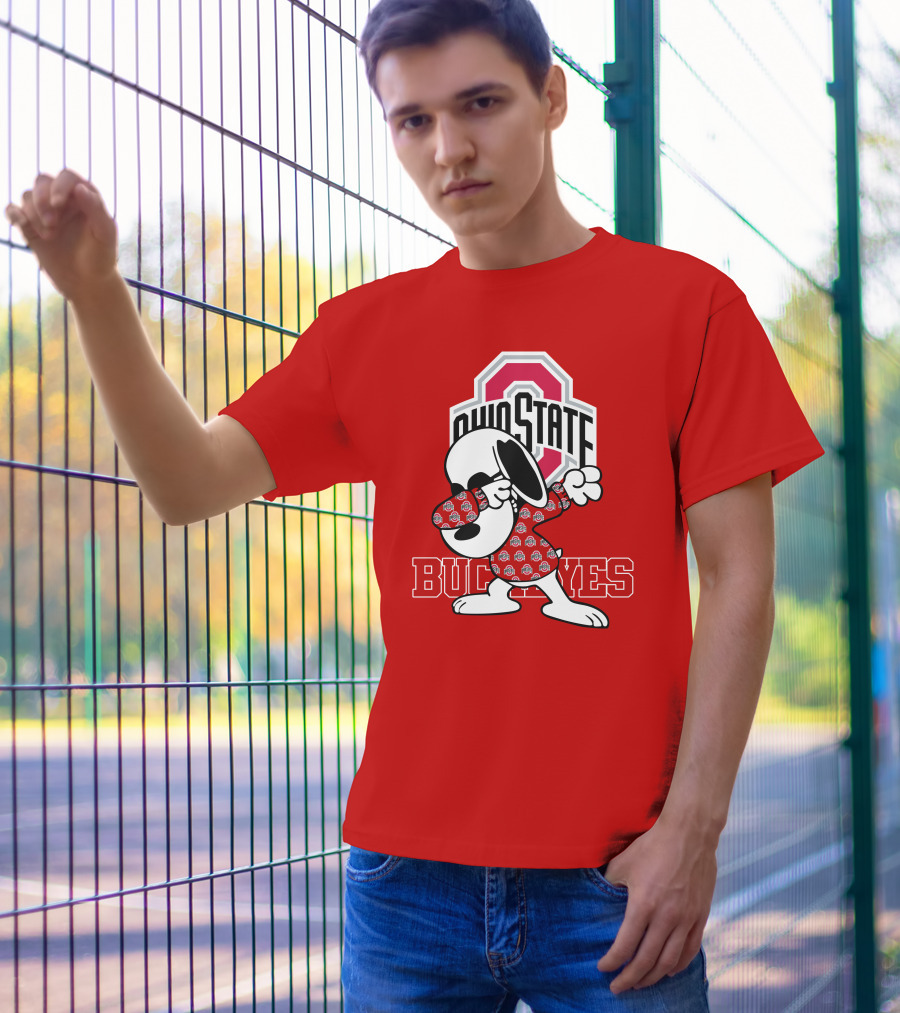 Ohio State Buckeyes Snoopy Dabbing T-Shirt