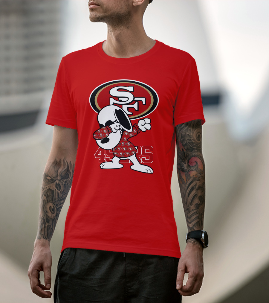 San Francisco 49ers Snoopy Dabbing SF T-Shirt