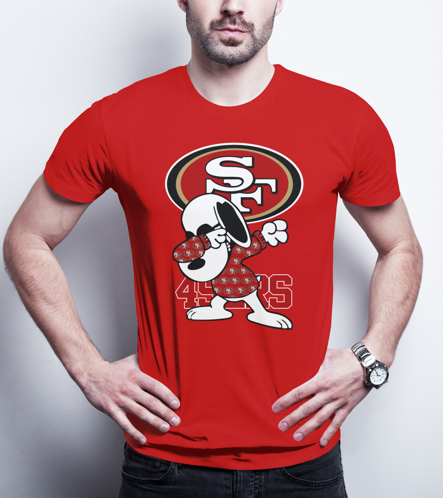 San Francisco 49ers Snoopy Dabbing SF T-Shirt