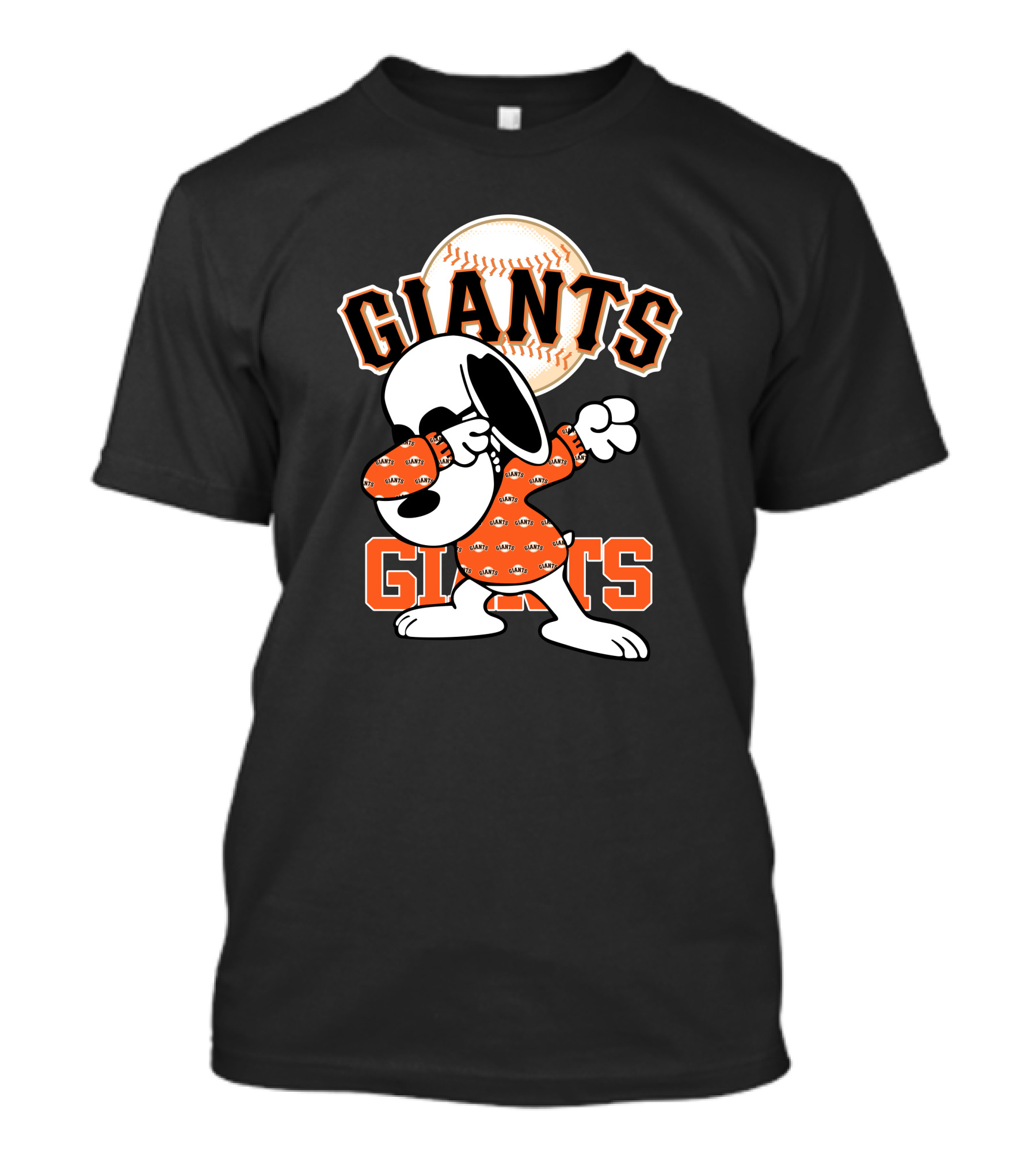 San Francisco Giants Snoopy Dabbing Baseball T-Shirt