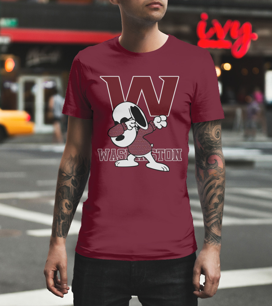 Washington Snoopy Dabbing With W T-Shirt