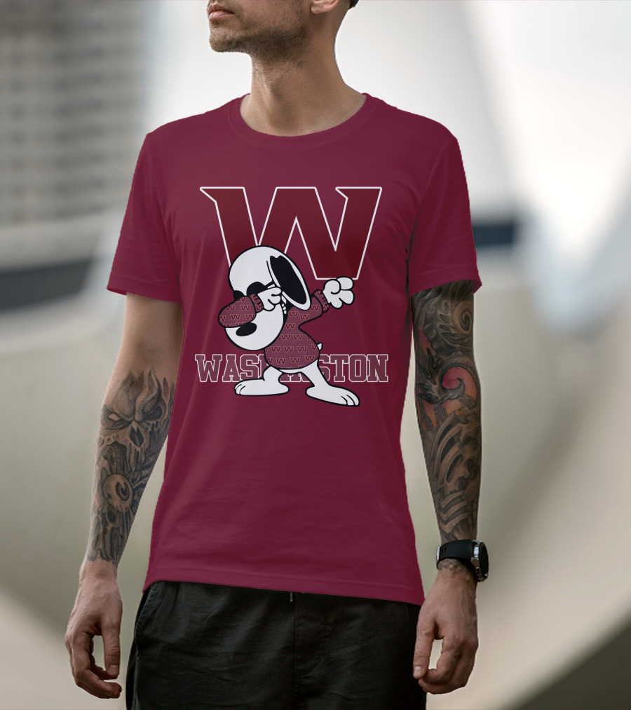 Washington Snoopy Dabbing With W T-Shirt