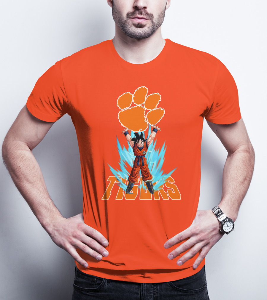 Clemson Tigers Super Saiyan Songoku Power Up T-Shirt